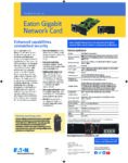 Eaton Gigabit Network Card brochure EMEA | Kabu Blanu System SL